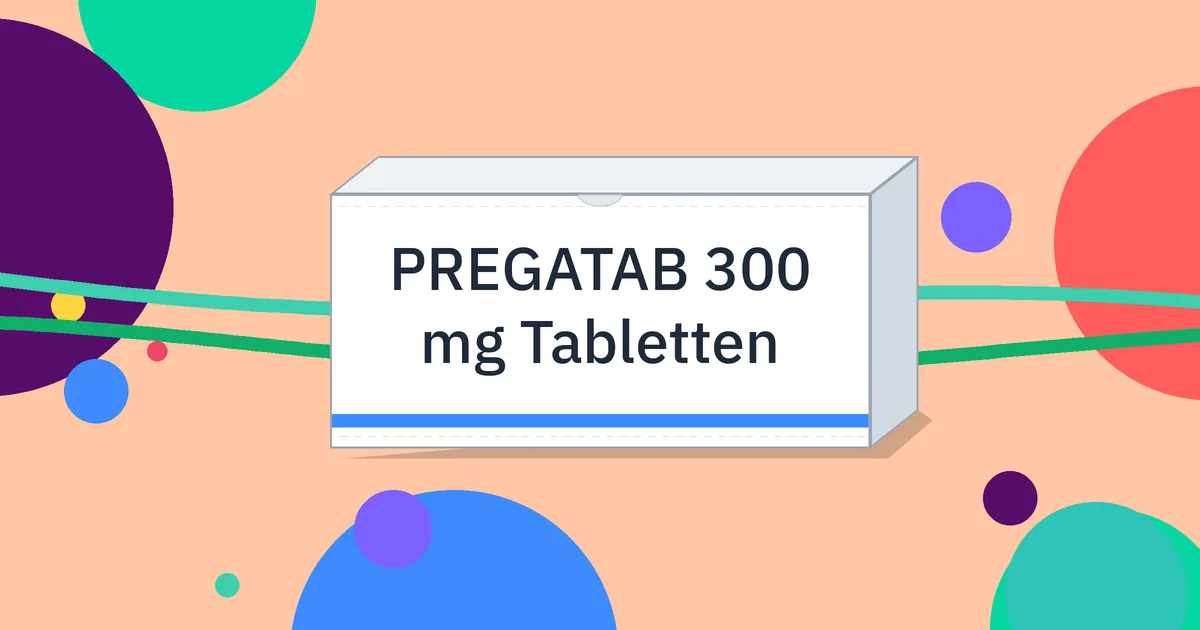 Symbolbild: Packung mit der Aufschrift PREGATAB 300 mg Tabletten (PZN 14135844) – Verfügbarkeit und Bezug in Apotheken in Frankfurt am Main