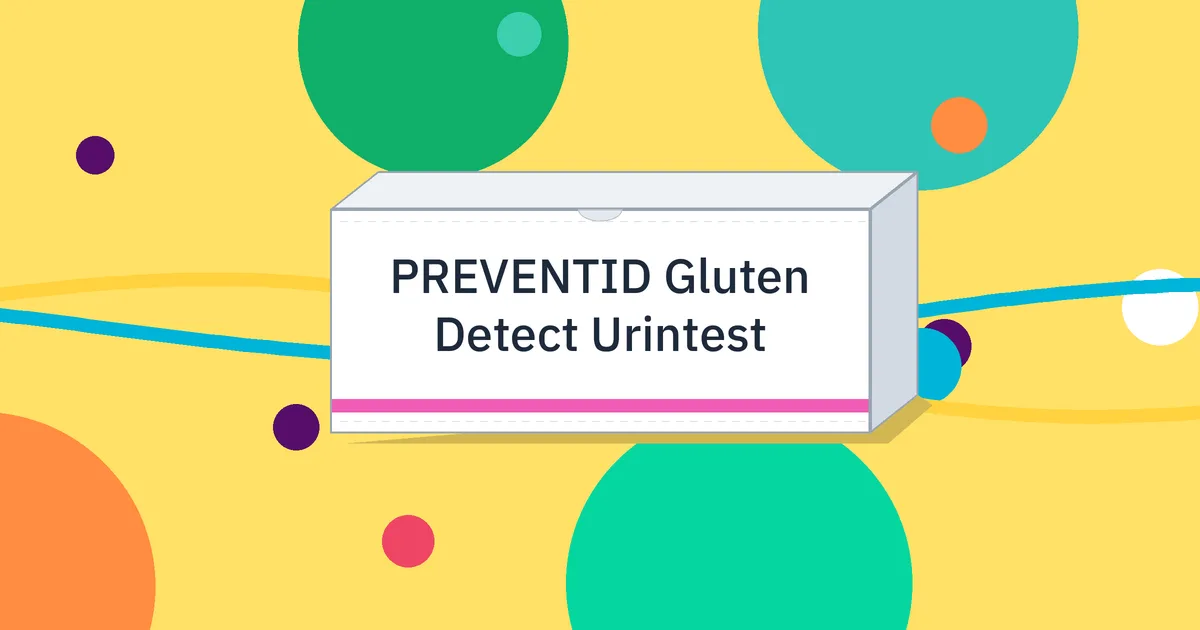 Symbolbild: Packung mit der Aufschrift PREVENTID Gluten Detect Urintest (PZN 13832274) – Verfügbarkeit und Bezug in Apotheken in Frankfurt am Main