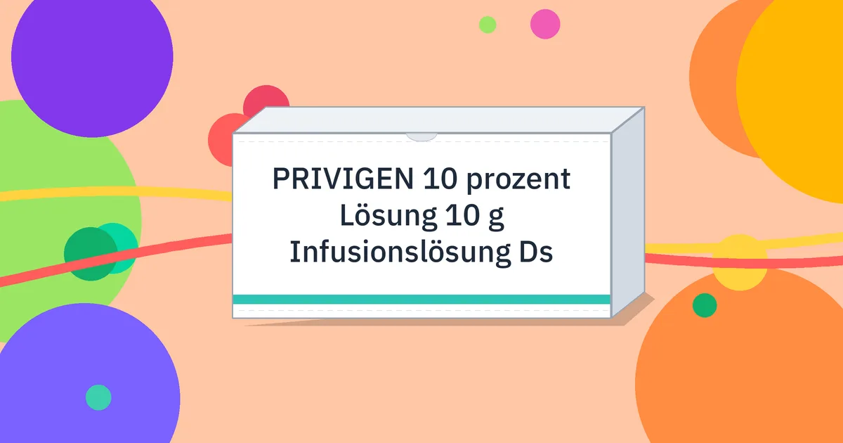 Symbolbild: Packung mit der Aufschrift PRIVIGEN 10 prozent Lösung 10 g Infusionslösung Ds (PZN 09775292) – Verfügbarkeit und Bezug in Apotheken in Frankfurt am Main