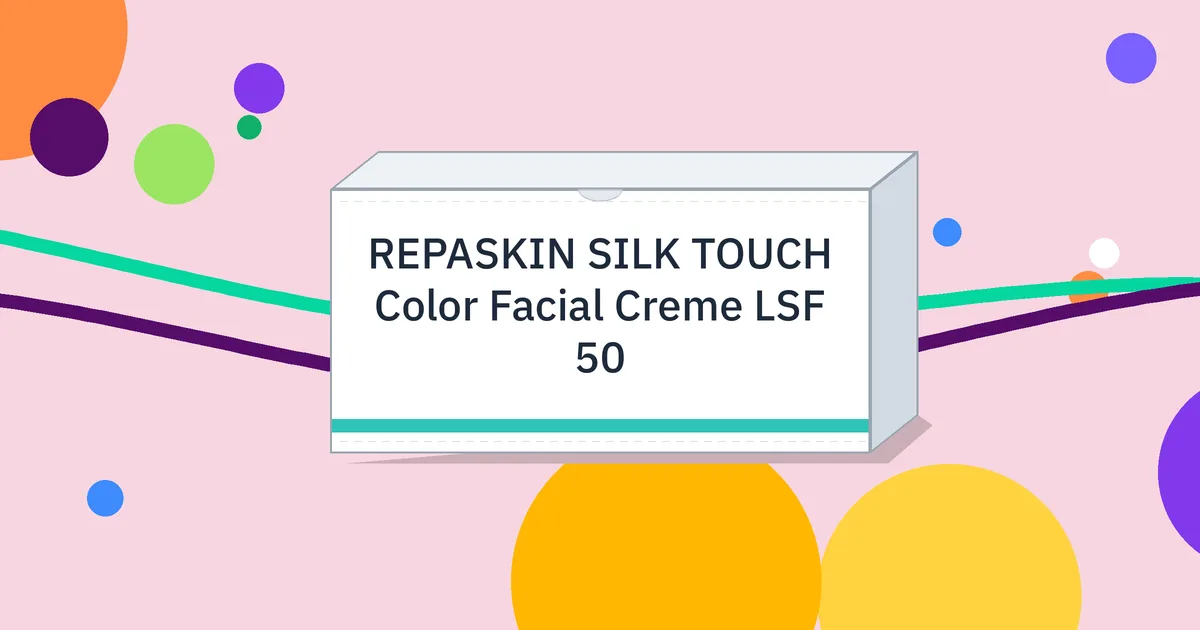 Symbolbild: Packung mit der Aufschrift REPASKIN SILK TOUCH Color Facial Creme LSF 50 (PZN 18719708) – Verfügbarkeit und Bezug in Apotheken in Frankfurt am Main
