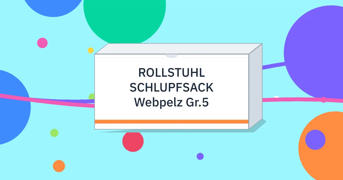Symbolbild: Packung mit der Aufschrift ROLLSTUHL SCHLUPFSACK Webpelz Gr.5 (PZN 04909960) – Verfügbarkeit und Bezug in Apotheken in Frankfurt am Main