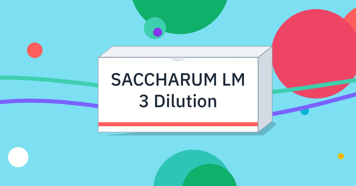 Symbolbild: Packung mit der Aufschrift SACCHARUM LM 3 Dilution (PZN 13176166) – Verfügbarkeit und Bezug in Apotheken in Frankfurt am Main