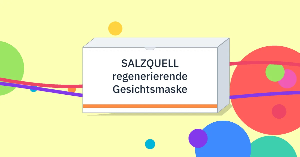 Symbolbild: Packung mit der Aufschrift SALZQUELL regenerierende Gesichtsmaske (PZN 18365274) – Verfügbarkeit und Bezug in Apotheken in Frankfurt am Main