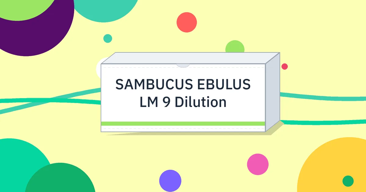 Symbolbild: Packung mit der Aufschrift SAMBUCUS EBULUS LM 9 Dilution (PZN 13180392) – Verfügbarkeit und Bezug in Apotheken in Frankfurt am Main