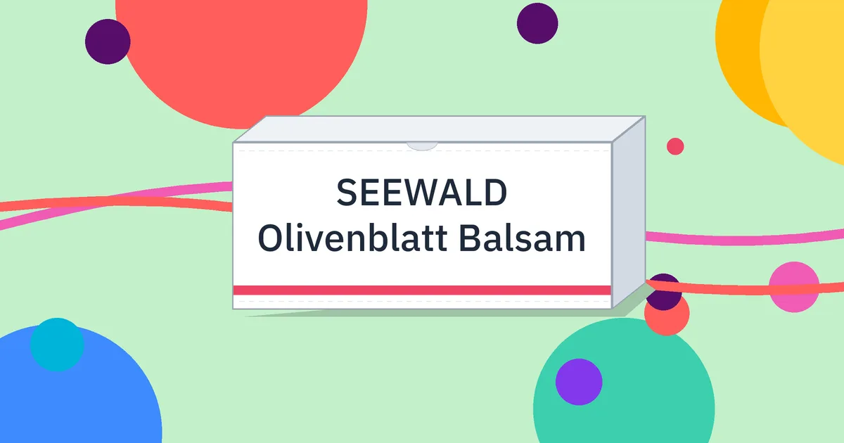 Symbolbild: Packung mit der Aufschrift SEEWALD Olivenblatt Balsam (PZN 13171507) – Verfügbarkeit und Bezug in Apotheken in Frankfurt am Main