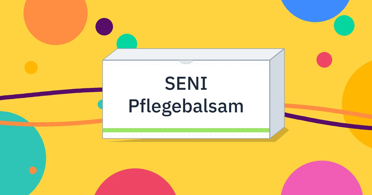 Symbolbild: Packung mit der Aufschrift SENI Pflegebalsam (PZN 12393370) – Verfügbarkeit und Bezug in Apotheken in Frankfurt am Main