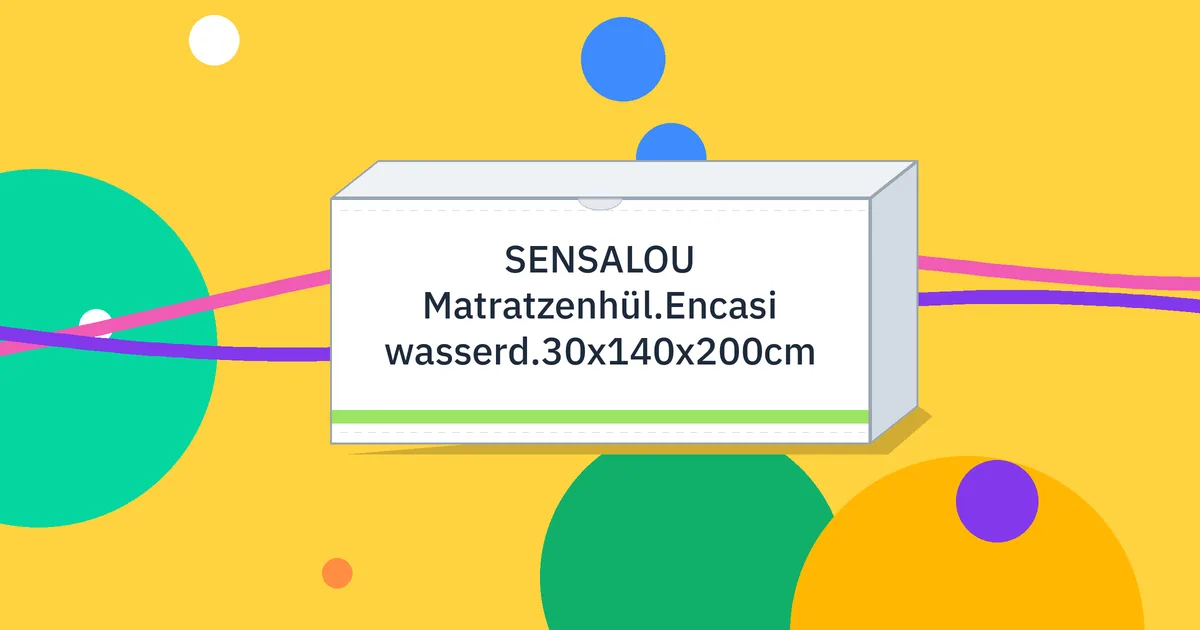 Symbolbild: Packung mit der Aufschrift SENSALOU Matratzenhül.Encasi wasserd.30x140x200cm (PZN 18302629) – Verfügbarkeit und Bezug in Apotheken in Frankfurt am Main