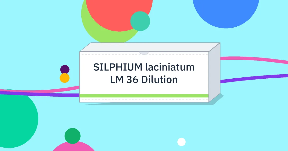Symbolbild: Packung mit der Aufschrift SILPHIUM laciniatum LM 36 Dilution (PZN 13679536) – Verfügbarkeit und Bezug in Apotheken in Frankfurt am Main