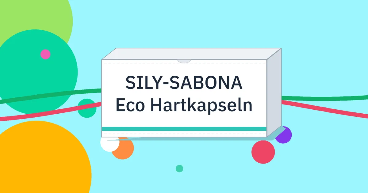 Symbolbild: Packung mit der Aufschrift SILY-SABONA Eco Hartkapseln (PZN 19292873) – Verfügbarkeit und Bezug in Apotheken in Frankfurt am Main
