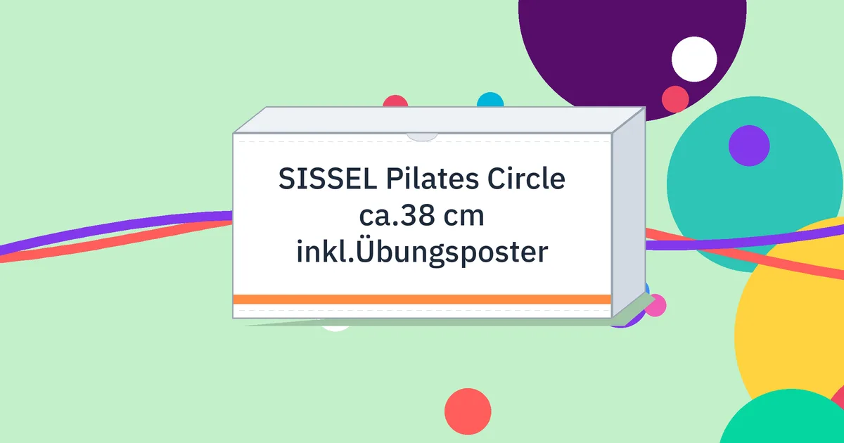 Symbolbild: Packung mit der Aufschrift SISSEL Pilates Circle ca.38 cm inkl.Übungsposter (PZN 09156459) – Verfügbarkeit und Bezug in Apotheken in Frankfurt am Main