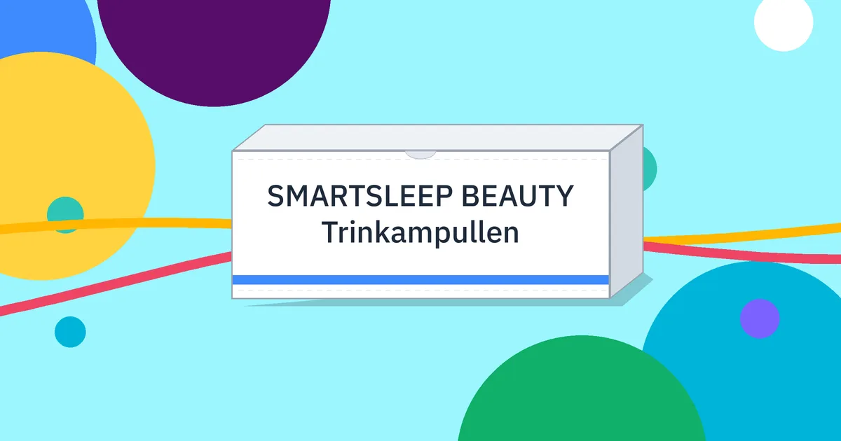 Symbolbild: Packung mit der Aufschrift SMARTSLEEP BEAUTY Trinkampullen (PZN 16874623) – Verfügbarkeit und Bezug in Apotheken in Frankfurt am Main