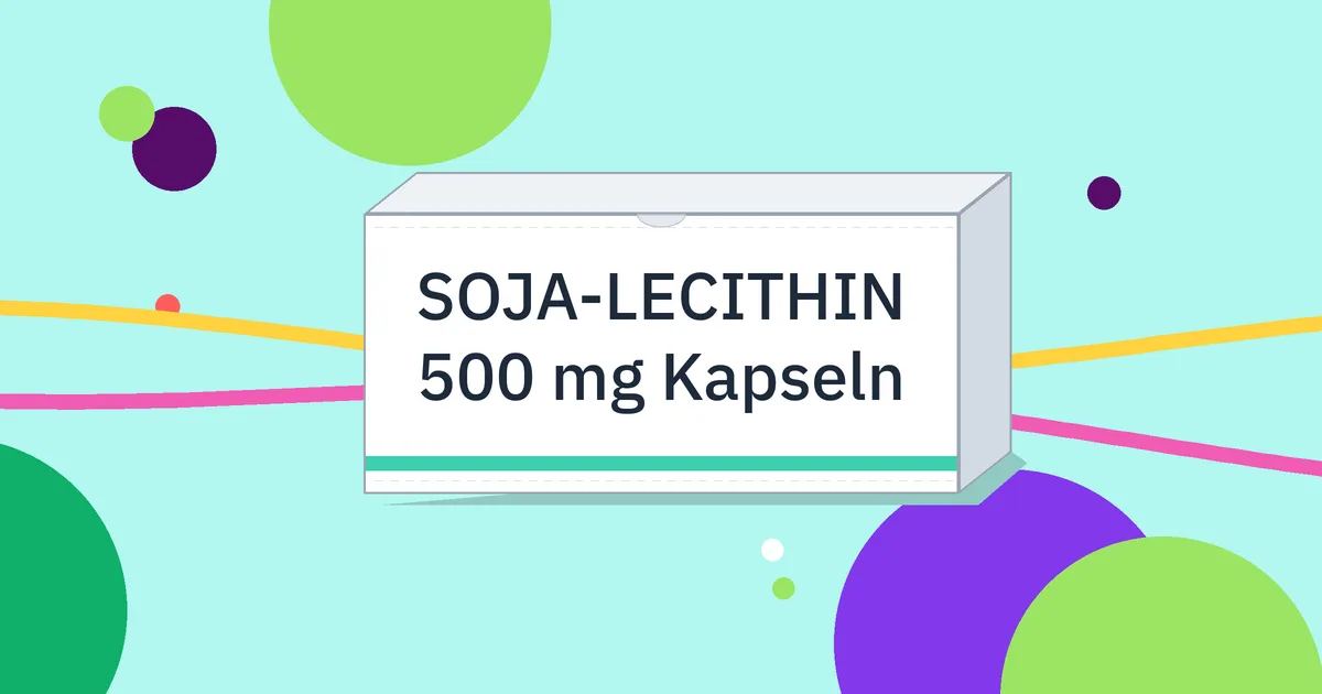 Symbolbild: Packung mit der Aufschrift SOJA-LECITHIN 500 mg Kapseln (PZN 17589267) – Verfügbarkeit und Bezug in Apotheken in Frankfurt am Main