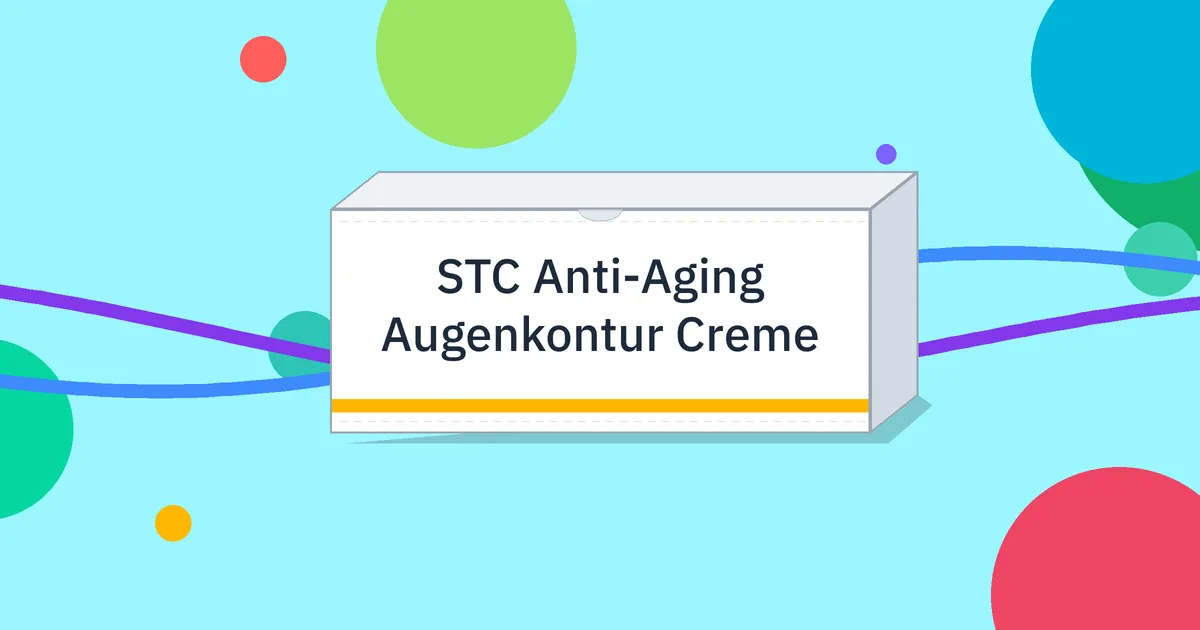 Symbolbild: Packung mit der Aufschrift STC Anti-Aging Augenkontur Creme (PZN 18082004) – Verfügbarkeit und Bezug in Apotheken in Frankfurt am Main