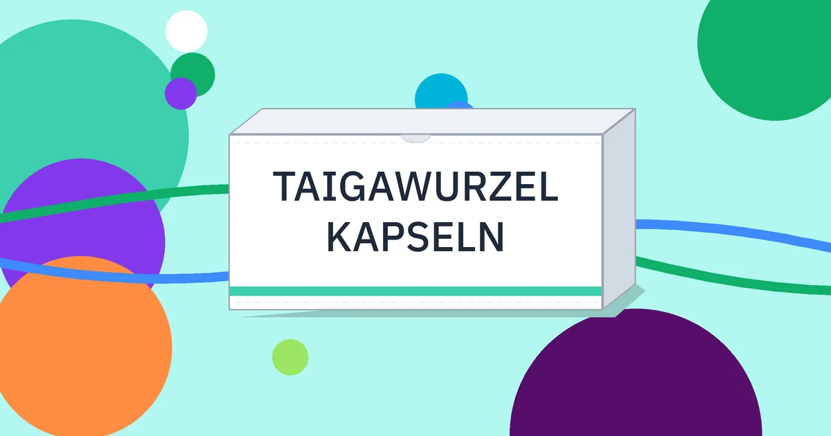 Symbolbild: Packung mit der Aufschrift TAIGAWURZEL KAPSELN (PZN 00792389) – Verfügbarkeit und Bezug in Apotheken in Frankfurt am Main