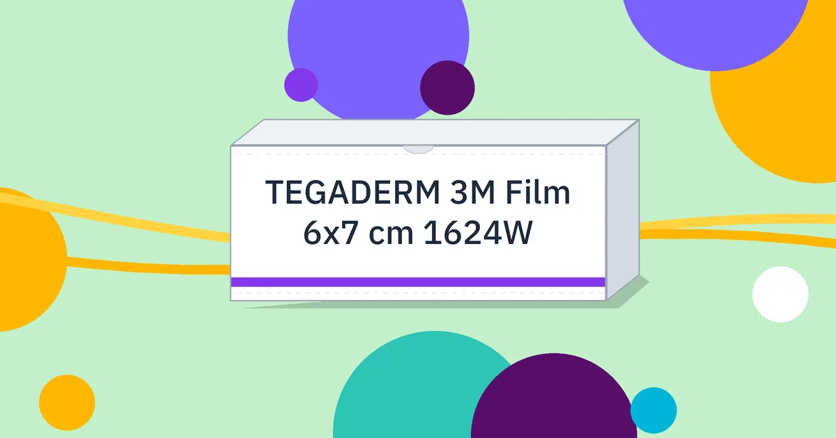 Symbolbild: Packung mit der Aufschrift TEGADERM 3M Film 6x7 cm 1624W (PZN 03255887) – Verfügbarkeit und Bezug in Apotheken in Frankfurt am Main