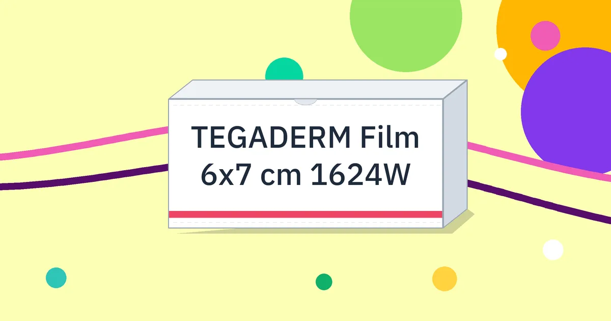 Symbolbild: Packung mit der Aufschrift TEGADERM Film 6x7 cm 1624W (PZN 20545279) – Verfügbarkeit und Bezug in Apotheken in Frankfurt am Main