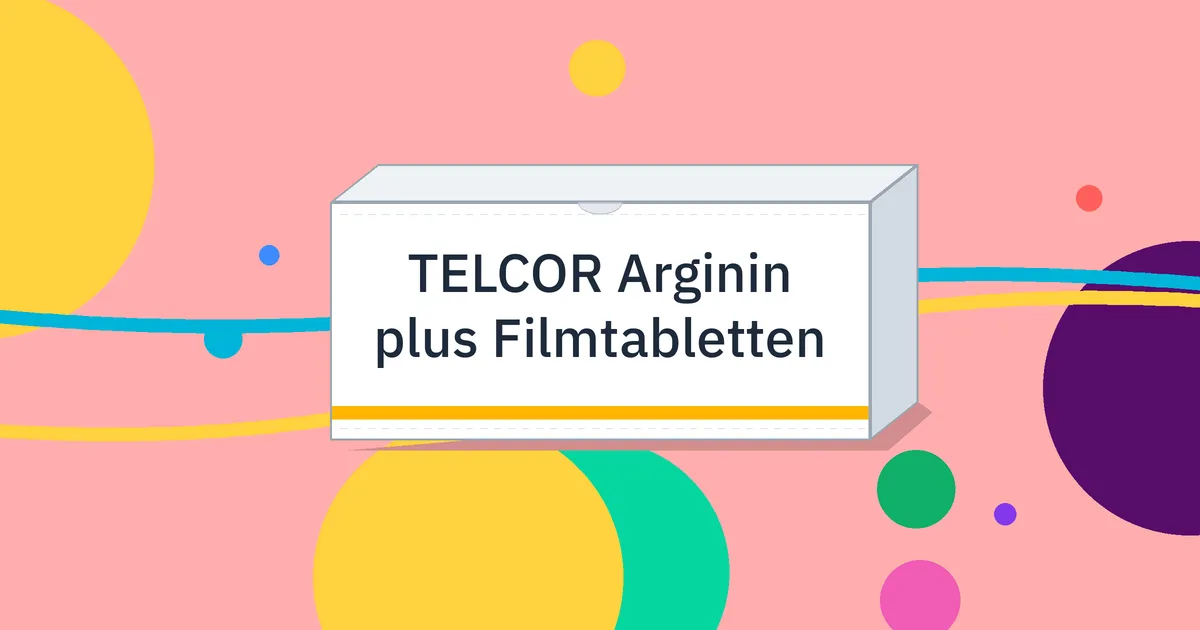 Symbolbild: Packung mit der Aufschrift TELCOR Arginin plus Filmtabletten (PZN 03104728) – Verfügbarkeit und Bezug in Apotheken in Frankfurt am Main