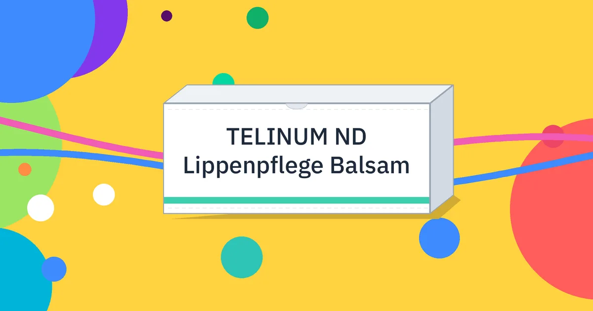 Symbolbild: Packung mit der Aufschrift TELINUM ND Lippenpflege Balsam (PZN 11597952) – Verfügbarkeit und Bezug in Apotheken in Frankfurt am Main