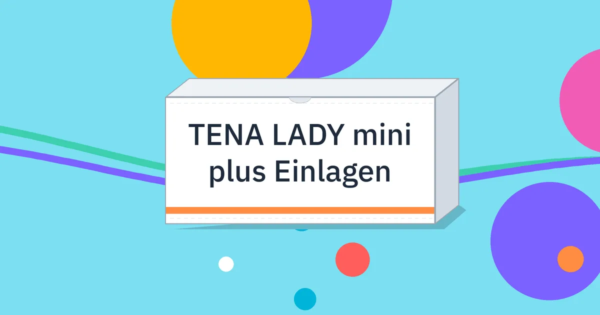 Symbolbild: Packung mit der Aufschrift TENA LADY mini plus Einlagen (PZN 00093651) – Verfügbarkeit und Bezug in Apotheken in Frankfurt am Main
