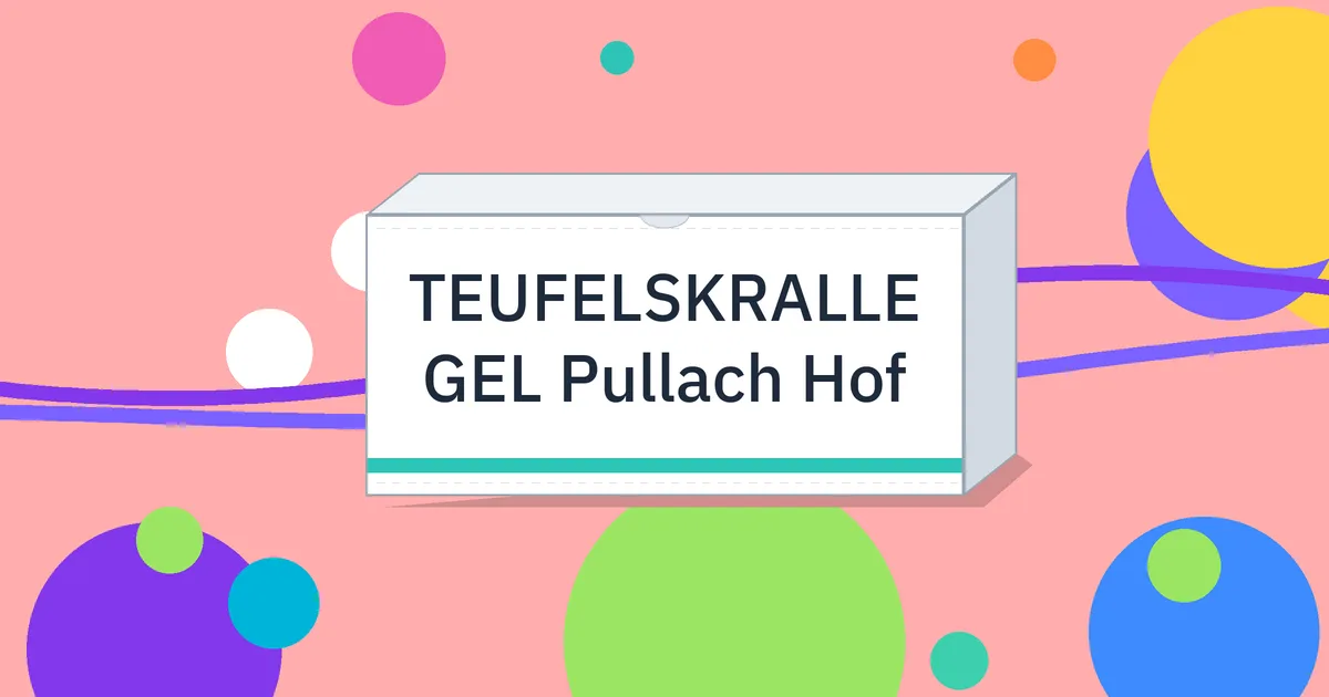 Symbolbild: Packung mit der Aufschrift TEUFELSKRALLE GEL Pullach Hof (PZN 13514924) – Verfügbarkeit und Bezug in Apotheken in Frankfurt am Main
