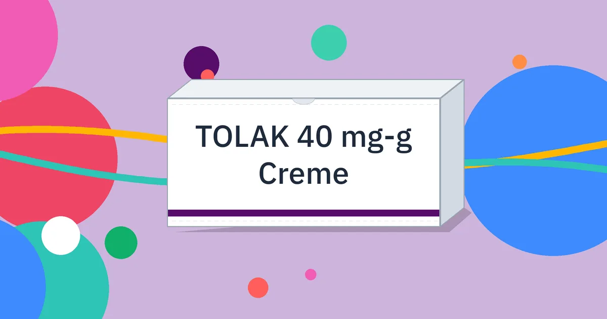Symbolbild: Packung mit der Aufschrift TOLAK 40 mg-g Creme (PZN 20009428) – Verfügbarkeit und Bezug in Apotheken in Frankfurt am Main