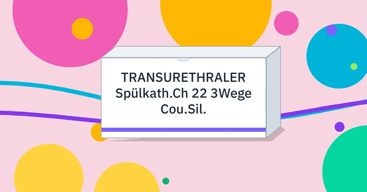 Symbolbild: Packung mit der Aufschrift TRANSURETHRALER Spülkath.Ch 22 3Wege Cou.Sil. (PZN 04506699) – Verfügbarkeit und Bezug in Apotheken in Frankfurt am Main