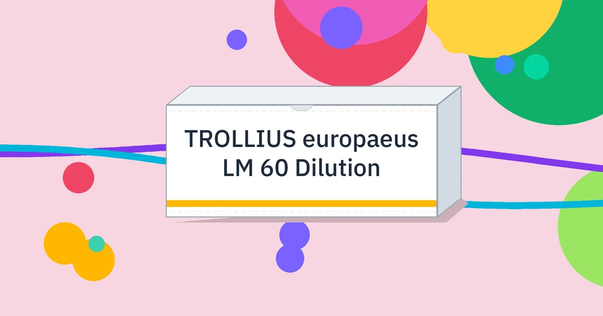 Symbolbild: Packung mit der Aufschrift TROLLIUS europaeus LM 60 Dilution (PZN 13252795) – Verfügbarkeit und Bezug in Apotheken in Frankfurt am Main