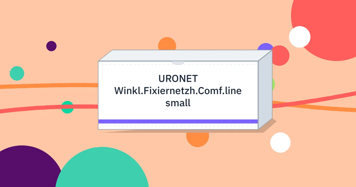 Symbolbild: Packung mit der Aufschrift URONET Winkl.Fixiernetzh.Comf.line small (PZN 08536616) – Verfügbarkeit und Bezug in Apotheken in Frankfurt am Main