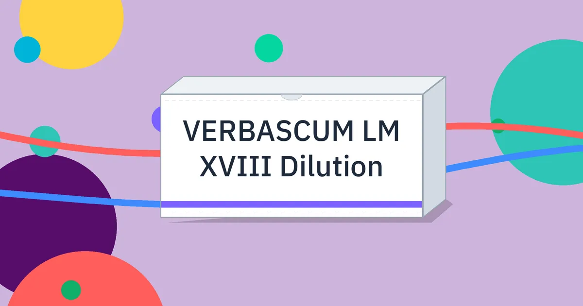 Symbolbild: Packung mit der Aufschrift VERBASCUM LM XVIII Dilution (PZN 04500194) – Verfügbarkeit und Bezug in Apotheken in Frankfurt am Main