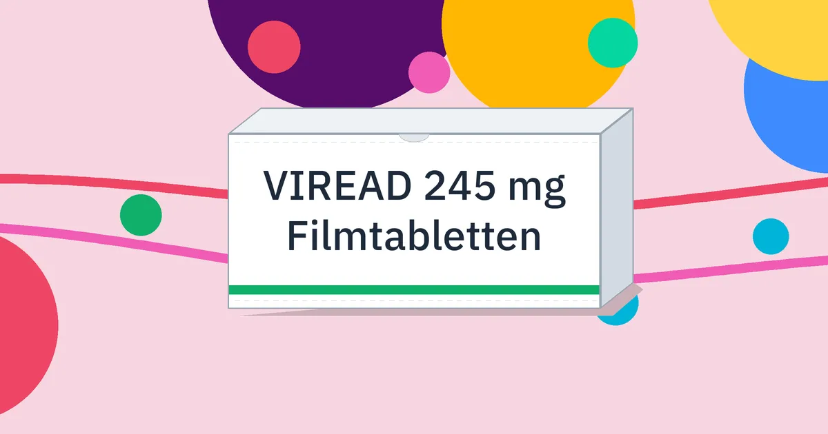 Symbolbild: Packung mit der Aufschrift VIREAD 245 mg Filmtabletten (PZN 10557560) – Verfügbarkeit und Bezug in Apotheken in Frankfurt am Main