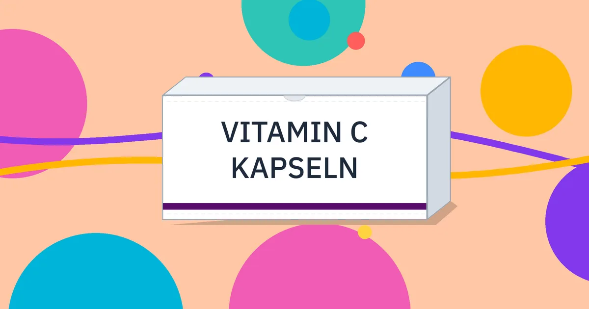 Symbolbild: Packung mit der Aufschrift VITAMIN C KAPSELN (PZN 18427526) – Verfügbarkeit und Bezug in Apotheken in Frankfurt am Main