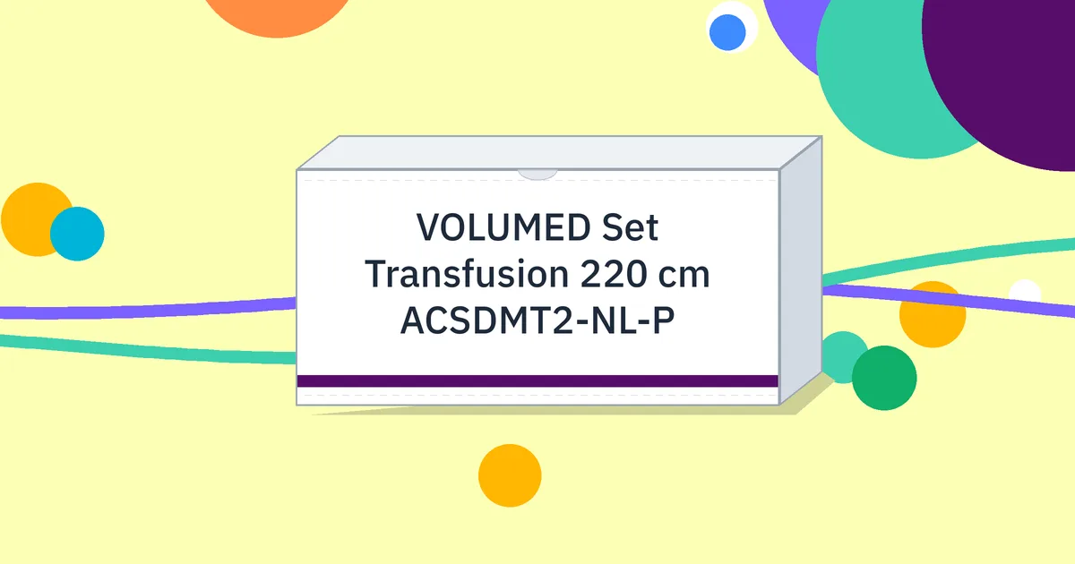 Symbolbild: Packung mit der Aufschrift VOLUMED Set Transfusion 220 cm ACSDMT2-NL-P (PZN 13475118) – Verfügbarkeit und Bezug in Apotheken in Frankfurt am Main