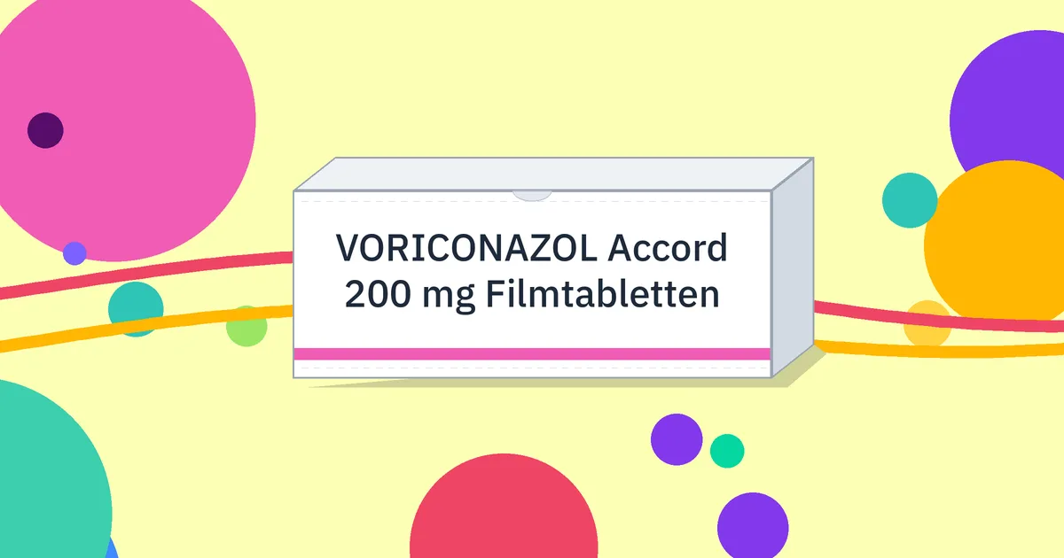 Symbolbild: Packung mit der Aufschrift VORICONAZOL Accord 200 mg Filmtabletten (PZN 19985872) – Verfügbarkeit und Bezug in Apotheken in Frankfurt am Main