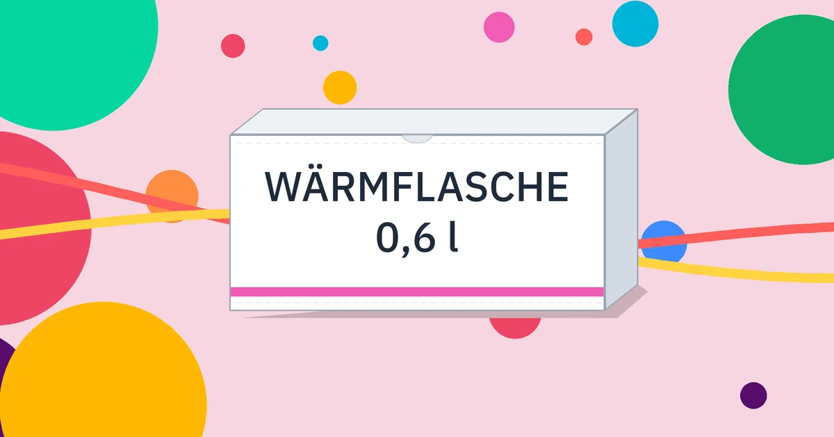 Symbolbild: Packung mit der Aufschrift WÄRMFLASCHE 0,6 l (PZN 09902336) – Verfügbarkeit und Bezug in Apotheken in Frankfurt am Main