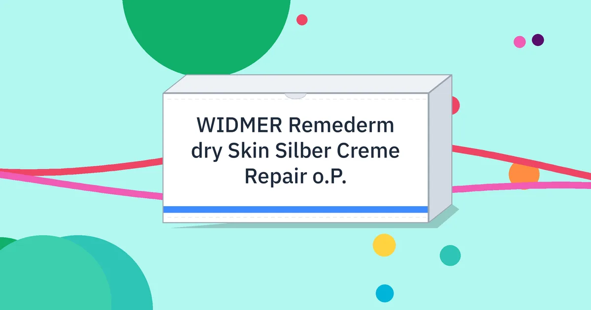 Symbolbild: Packung mit der Aufschrift WIDMER Remederm dry Skin Silber Creme Repair o.P. (PZN 19395900) – Verfügbarkeit und Bezug in Apotheken in Frankfurt am Main