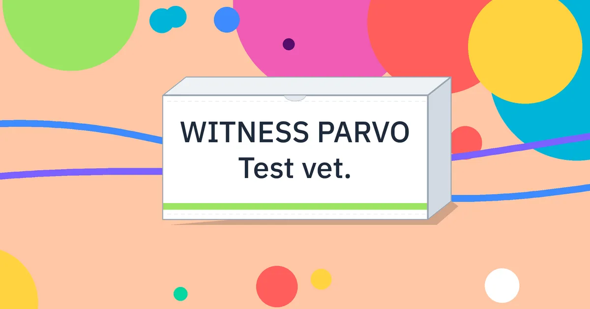 Symbolbild: Packung mit der Aufschrift WITNESS PARVO Test vet. (PZN 16352793) – Verfügbarkeit und Bezug in Apotheken in Frankfurt am Main