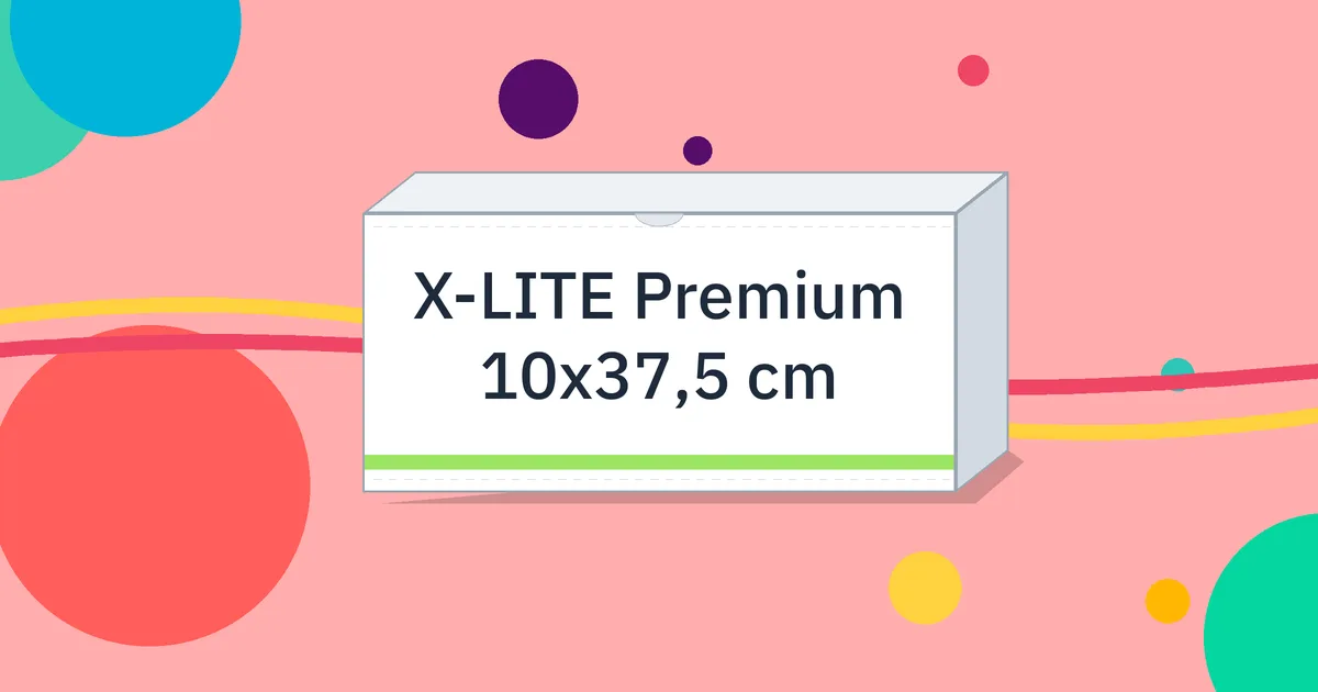 Symbolbild: Packung mit der Aufschrift X-LITE Premium 10x37,5 cm (PZN 14405321) – Verfügbarkeit und Bezug in Apotheken in Frankfurt am Main
