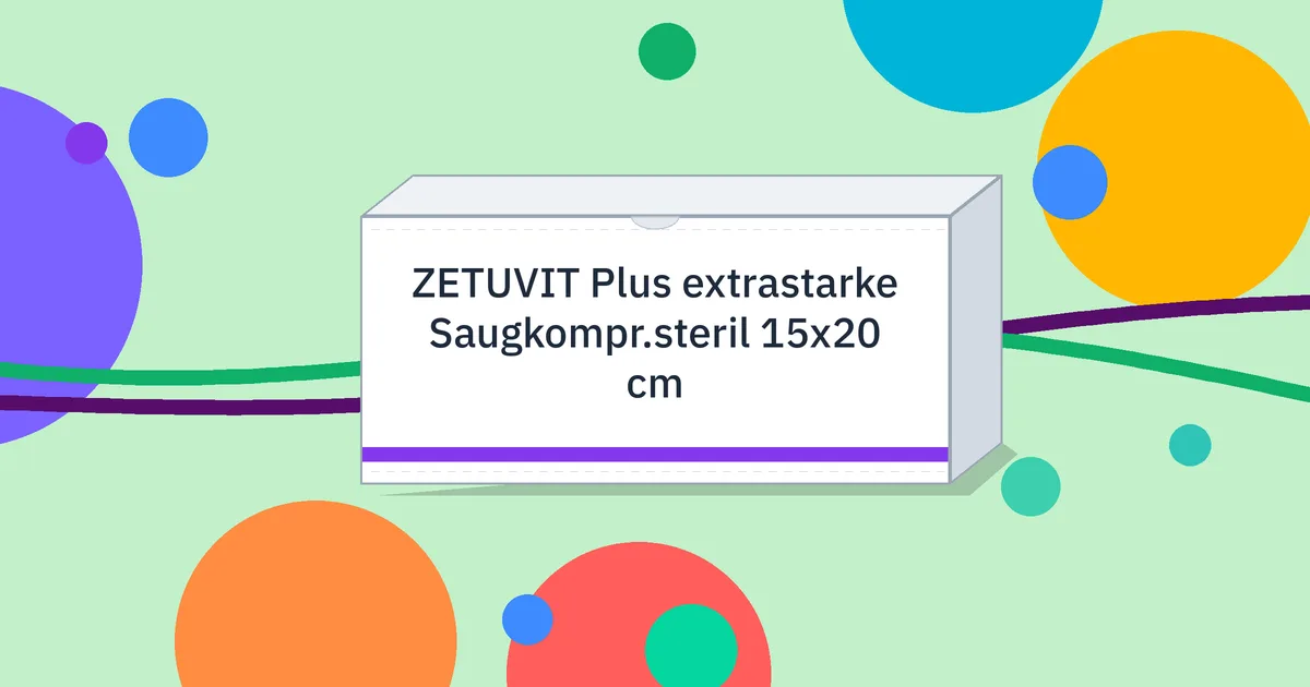 Symbolbild: Packung mit der Aufschrift ZETUVIT Plus extrastarke Saugkompr.steril 15x20 cm (PZN 12726481) – Verfügbarkeit und Bezug in Apotheken in Frankfurt am Main