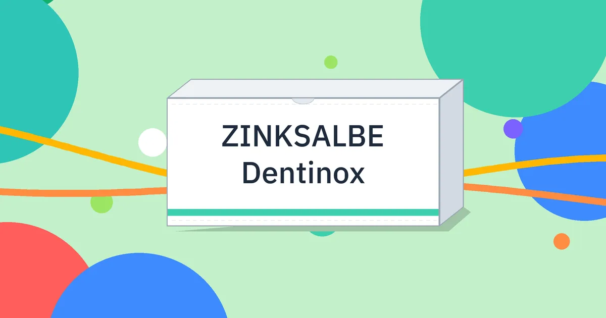 Symbolbild: Packung mit der Aufschrift ZINKSALBE Dentinox (PZN 06966933) – Verfügbarkeit und Bezug in Apotheken in Frankfurt am Main