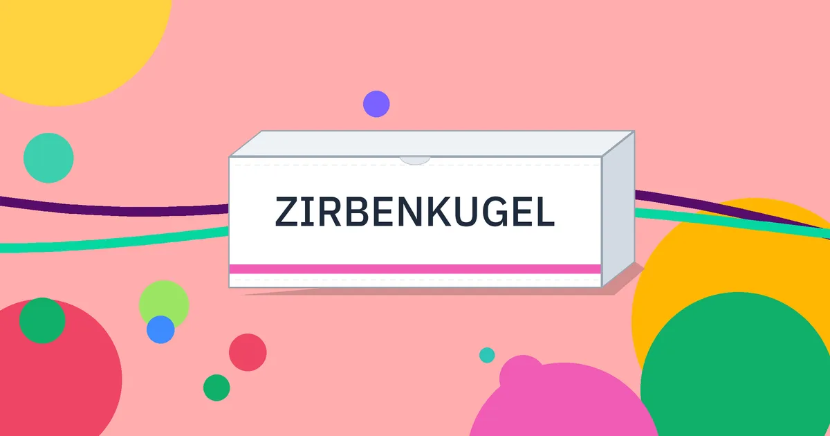 Symbolbild: Packung mit der Aufschrift ZIRBENKUGEL (PZN 11732522) – Verfügbarkeit und Bezug in Apotheken in Frankfurt am Main