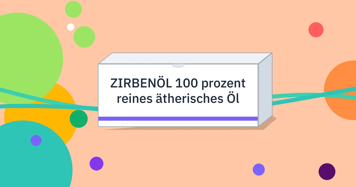 Symbolbild: Packung mit der Aufschrift ZIRBENÖL 100 prozent reines ätherisches Öl (PZN 15616416) – Verfügbarkeit und Bezug in Apotheken in Frankfurt am Main