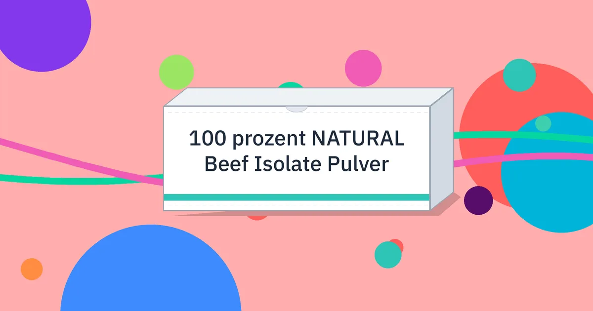 Symbolbild: Packung mit der Aufschrift 100 prozent NATURAL Beef Isolate Pulver (PZN 10218622) – Verfügbarkeit und Bezug in Apotheken in Frankfurt am Main