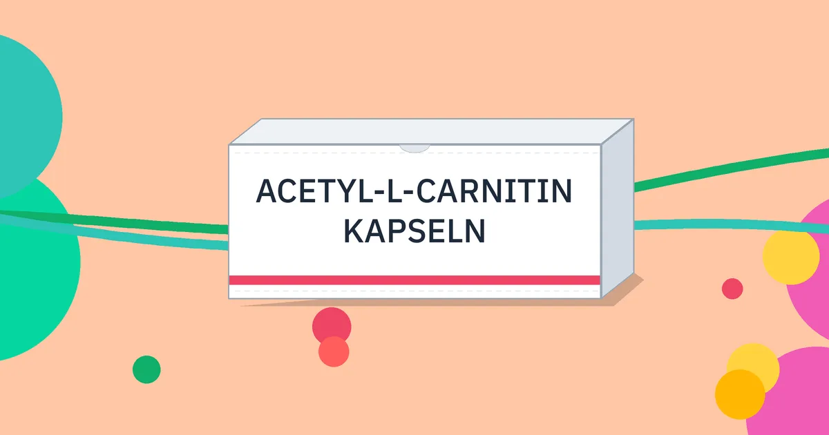 Symbolbild: Packung mit der Aufschrift ACETYL-L-CARNITIN KAPSELN (PZN 11109220) – Verfügbarkeit und Bezug in Apotheken in Frankfurt am Main