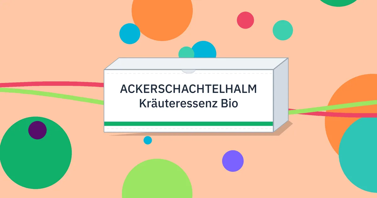 Symbolbild: Packung mit der Aufschrift ACKERSCHACHTELHALM Kräuteressenz Bio (PZN 11512619) – Verfügbarkeit und Bezug in Apotheken in Frankfurt am Main