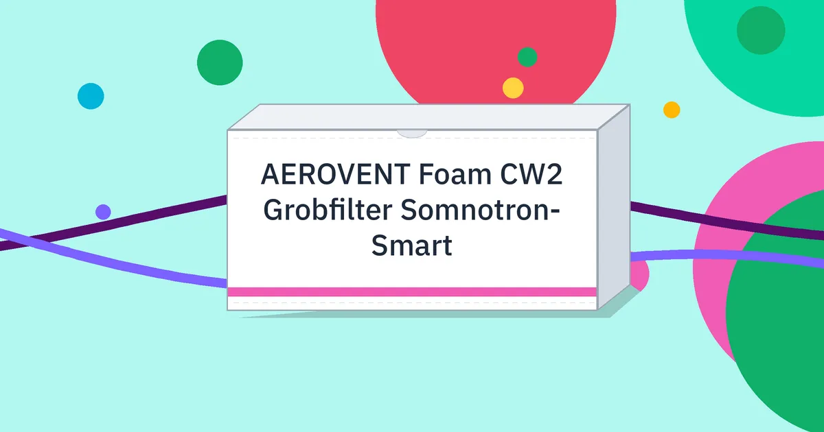 Symbolbild: Packung mit der Aufschrift AEROVENT Foam CW2 Grobfilter Somnotron-Smart (PZN 03469803) – Verfügbarkeit und Bezug in Apotheken in Frankfurt am Main