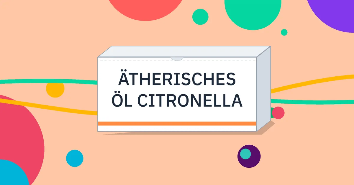 Symbolbild: Packung mit der Aufschrift ÄTHERISCHES ÖL CITRONELLA (PZN 01236331) – Verfügbarkeit und Bezug in Apotheken in Frankfurt am Main