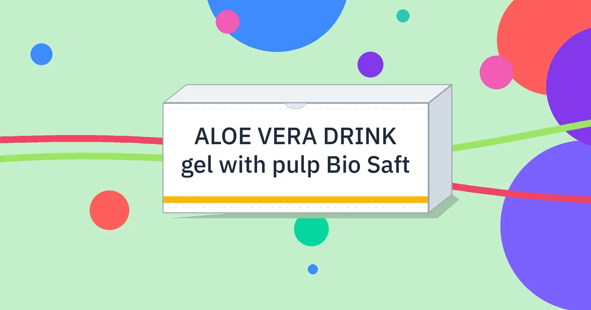Symbolbild: Packung mit der Aufschrift ALOE VERA DRINK gel with pulp Bio Saft (PZN 18412039) – Verfügbarkeit und Bezug in Apotheken in Frankfurt am Main