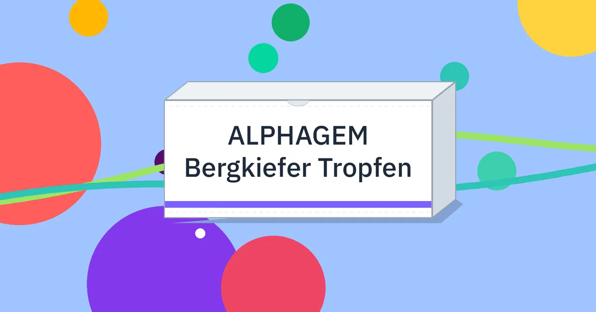 Symbolbild: Packung mit der Aufschrift ALPHAGEM Bergkiefer Tropfen (PZN 20297798) – Verfügbarkeit und Bezug in Apotheken in Frankfurt am Main