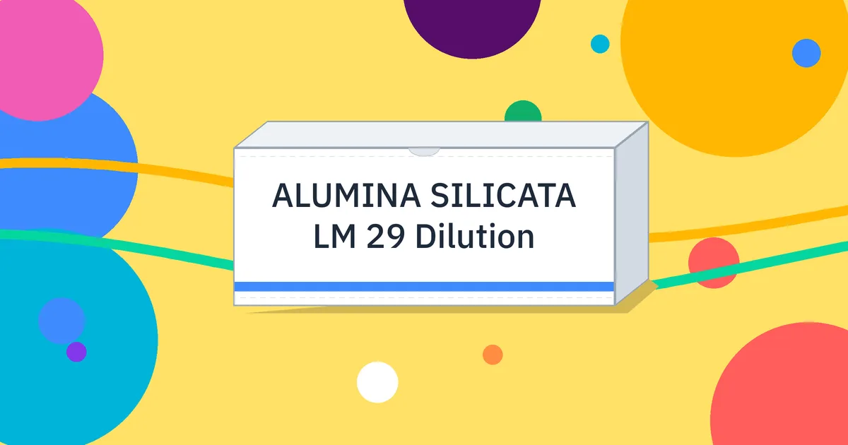 Symbolbild: Packung mit der Aufschrift ALUMINA SILICATA LM 29 Dilution (PZN 12759109) – Verfügbarkeit und Bezug in Apotheken in Frankfurt am Main