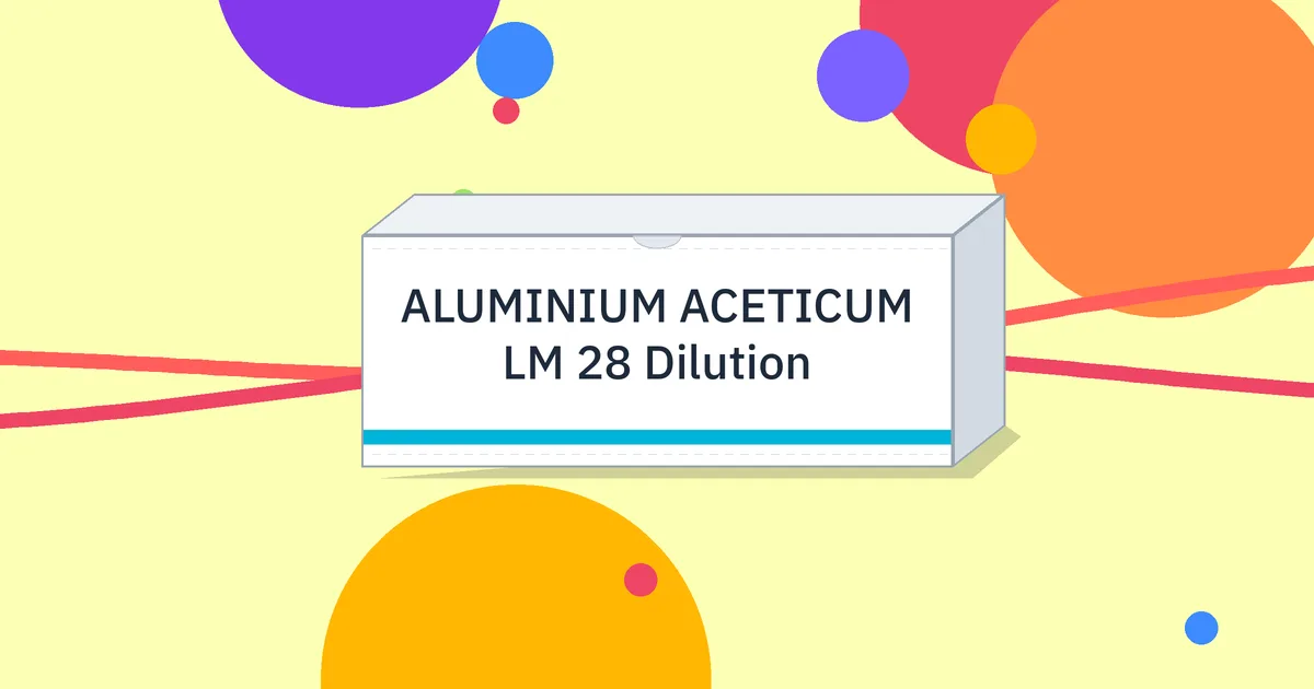 Symbolbild: Packung mit der Aufschrift ALUMINIUM ACETICUM LM 28 Dilution (PZN 13316414) – Verfügbarkeit und Bezug in Apotheken in Frankfurt am Main